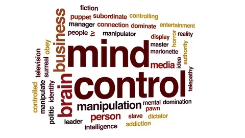 Mind control animated word cloud, text d... | Stock Video | Pond5