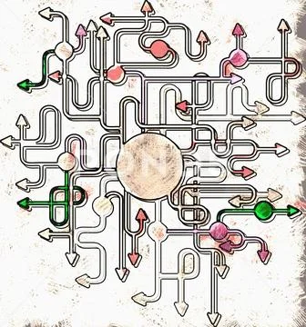 Mind map block diagram for infographic: Graphic #72531281