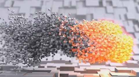 After Effects Template: Minecraft 8-bit Fire Logo #56616259