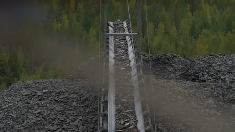 Mineral Rocks Falling Onto Stone Pile Fr... | Stock Video | Pond5