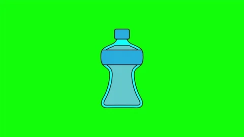 mineral water green screen animation. ch... | Stock Video | Pond5