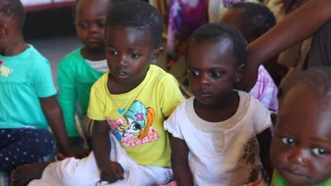 Mingi children rescued in omo child foun... | Stock Video | Pond5