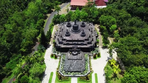 Mini Borobudur - miniature in Brahma Vih... | Stock Video | Pond5