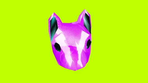 Minimal animation gif art. 3d squirrel f... | Stock Video | Pond5