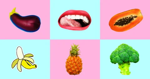 Minimal animation gif set. Funny Lips an... | Stock Video | Pond5