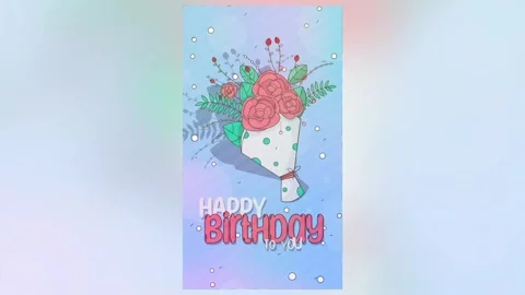 After Effects Template: Minimal Birthday Card #243010369