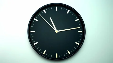 Clock Black Background Stock Videos – Royalty-Free HD & 4K Videos