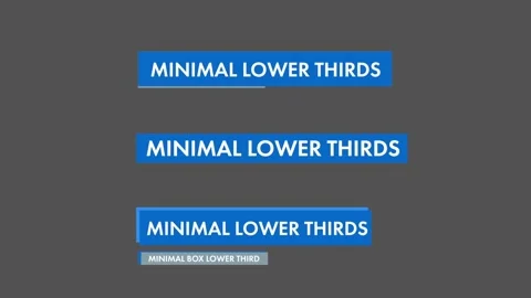 Box Lower Third After Effects Templates ~ Projects | Pond5