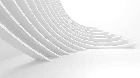 Minimal Geometric Animation. White Archi... | Stock Video | Pond5