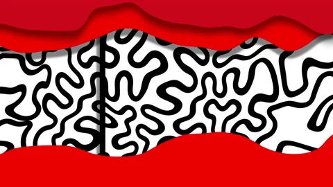 Minimal Motion Art. Curved line wiggle ... | Stock Video | Pond5