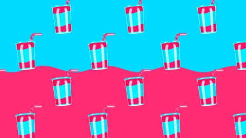 Minimal motion gif art. 3d soda drink dy... | Stock Video | Pond5