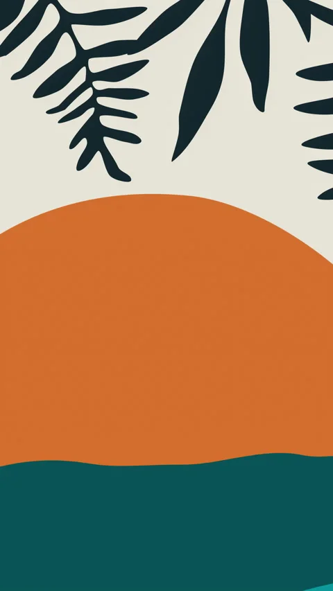 Minimal Mountain Land Space Illustration... | Stock Video | Pond5