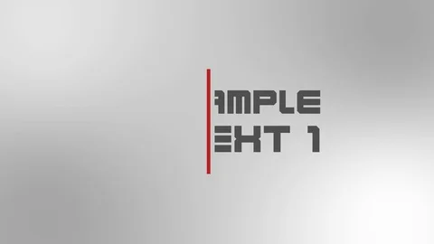 Minimal Single Line Text Animation ~ After Effects #120927540
