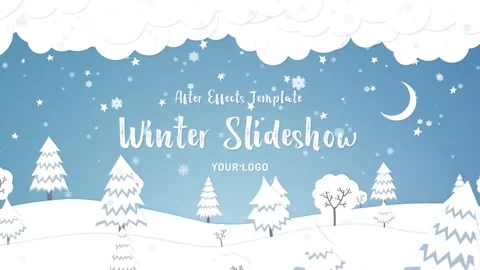 Minimal Winter Slideshow ~ After Effects Template #255502992