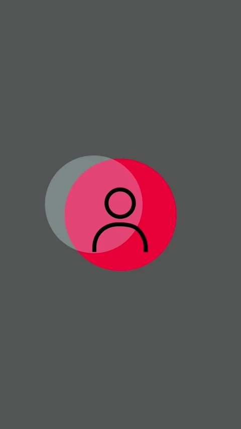 Minimalist animated user icon representi... | Stock Video | Pond5