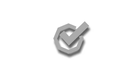 Minimalist bold tick mark symbol animati... | Stock Video | Pond5