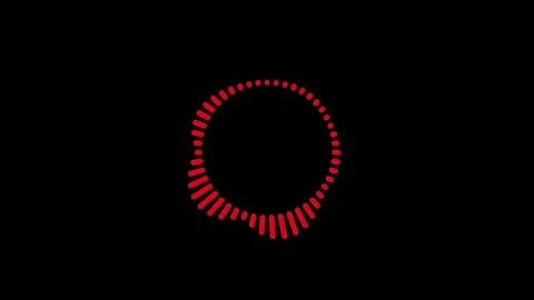 Minimalist circle ring sound wave animat... | Stock Video | Pond5