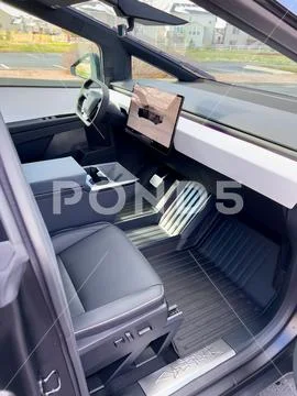 Minimalist Interior Design of the Tesla Cybertruck with Advanced ...