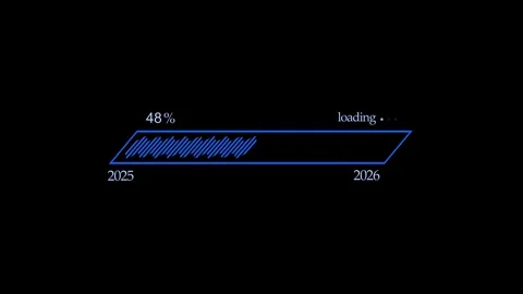 Minimalist Loading Bar Animated, 2025 to... | Stock Video | Pond5
