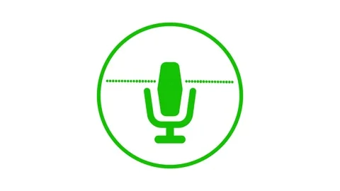 Minimalist Microphone Wave Signal Animat... | Stock Video | Pond5