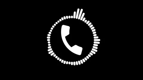 Minimalist Phone Call Audio Sound Wave A... | Stock Video | Pond5