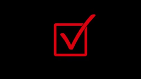 Minimalist Simple Square Checkbox Symbol... | Stock Video | Pond5