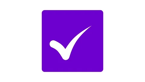 Minimalist square shape check marks isol... | Stock Video | Pond5