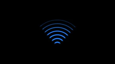 Minimalist Wi-Fi Symbol Wave Signal Anim... | Stock Video | Pond5
