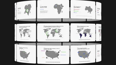 Minimalistic Infographics - World Map ~ After Effects #262541964