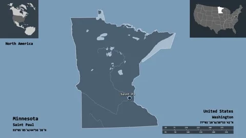 Minnesota location. United States mainla... | Stock Video | Pond5