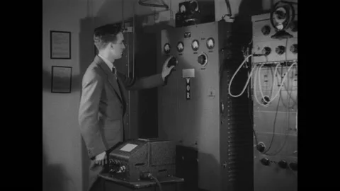 Miracle Machine Transmits Newspaper Facs... | Stock Video | Pond5