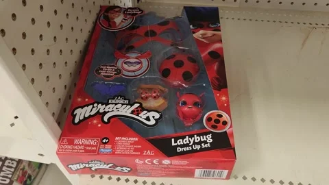 Miraculous Ladybug Dress Up Set Toy Reta... | Stock Video | Pond5