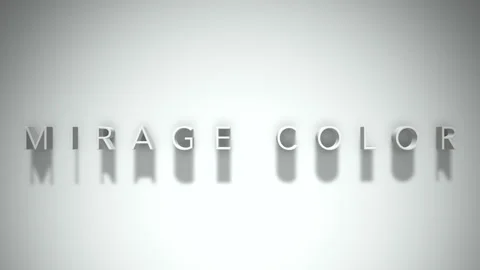 mirage color 3D title animation white te... | Stock Video | Pond5