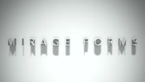 mirage forms 3D title animation white te... | Stock Video | Pond5