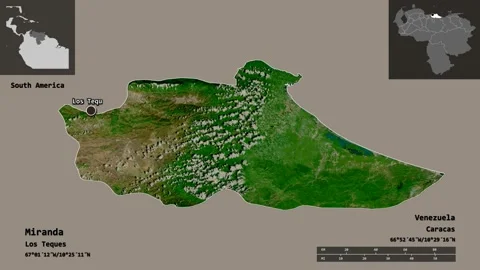 Miranda location. Venezuela. Satellite m... | Stock Video | Pond5