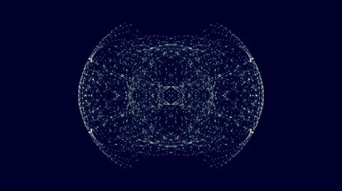 Mirror image pattern moving in a sphere | Stock Video | Pond5
