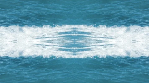 Mirror Waves Ocean Background | Stock Video | Pond5