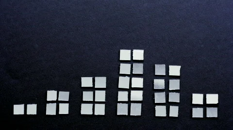 mirrored squares silver shine pattern ba... | Stock Video | Pond5