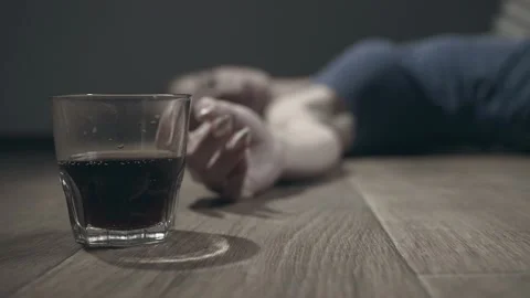 Miserable woman in depression, drinking ... | Stock Video | Pond5