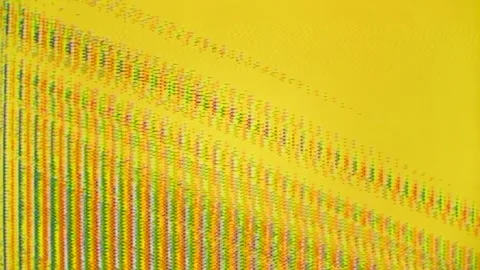 Mismatched Glitch Effect Loops: Yellow M... | Stock Video | Pond5