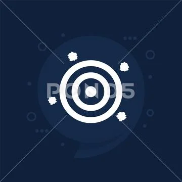 Missed target icon for web Stock Illustration ~ #250077272