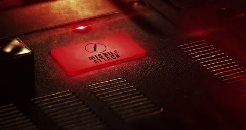 Missile Attack symbol light flashing on ... | Stock Video | Pond5