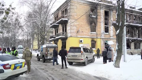 Missing Banksy graffiti in Gostomel, Ukr... | Stock Video | Pond5