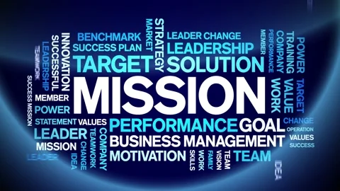 Mission animated word cloud,animation ki... | Stock Video | Pond5