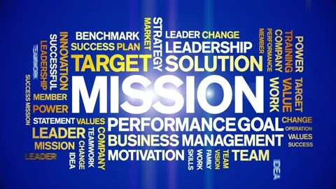 Mission animated word cloud,animation ki... | Stock Video | Pond5