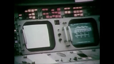 The mission operations control room, fli... | Stock Video | Pond5