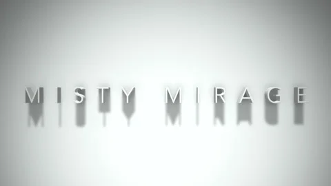 misty mirage 3D title animation with sha... | Stock Video | Pond5