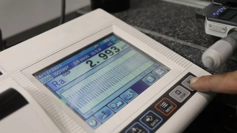 Mitutoyo SJ-410 Surface Roughness Measur... | Stock Video | Pond5