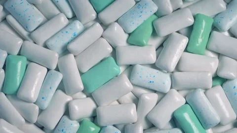 Mixed Chewing Gum Mints Rotating | Stock Video | Pond5