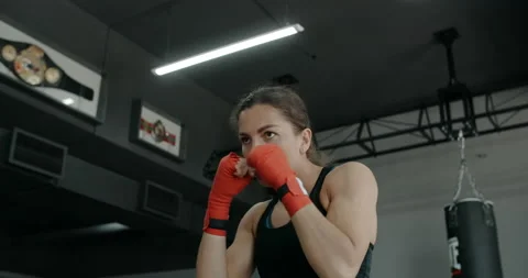 Female Boxing Camera Stock Video Footage | Royalty Free Female Boxing ...